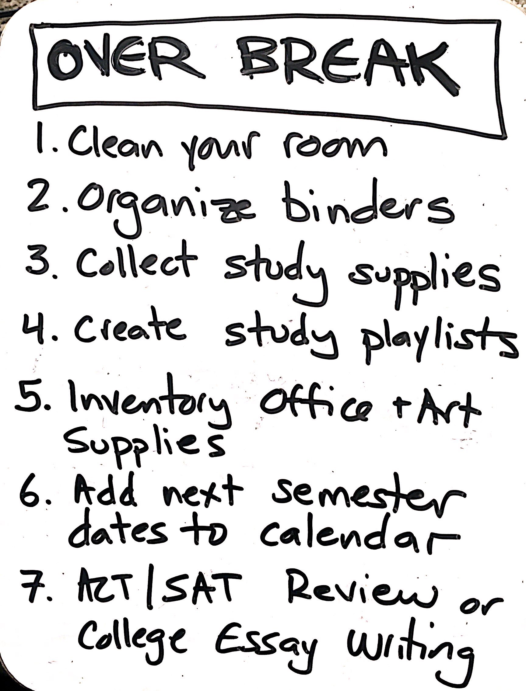 7 Small Tasks to Do Over the Holidays - The Anti-Boring Academic Life Coach